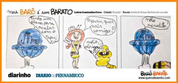 Vencedores do concurso do Barô Barata conhecem o criador do personagem ...