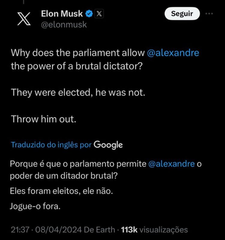 Elon Musk diz que Moraes tem Lula ''na coleira'' e o chama de ditador | Últimas: Pernambuco.com ...